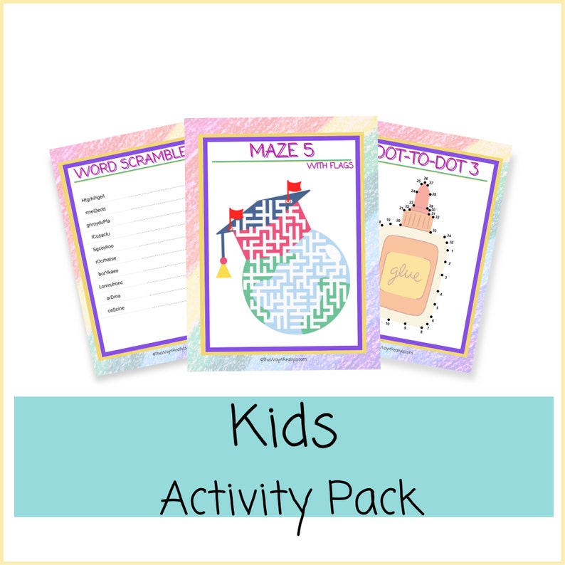 Printable Activity Pack for Kids, Keep Students Occupied, Mazes for ...