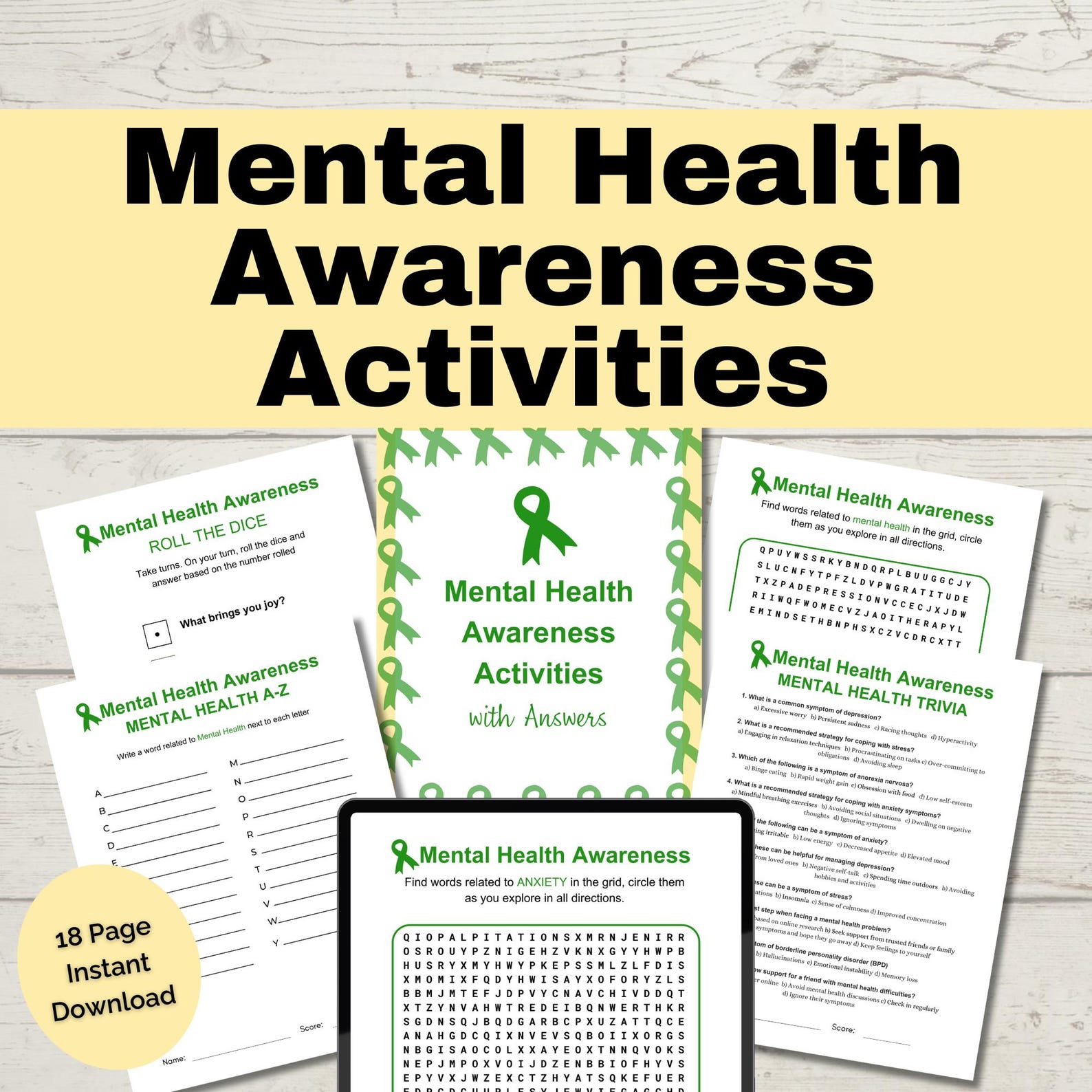 Mental Health Awareness Activities, Mental Health Awareness, Mental ...