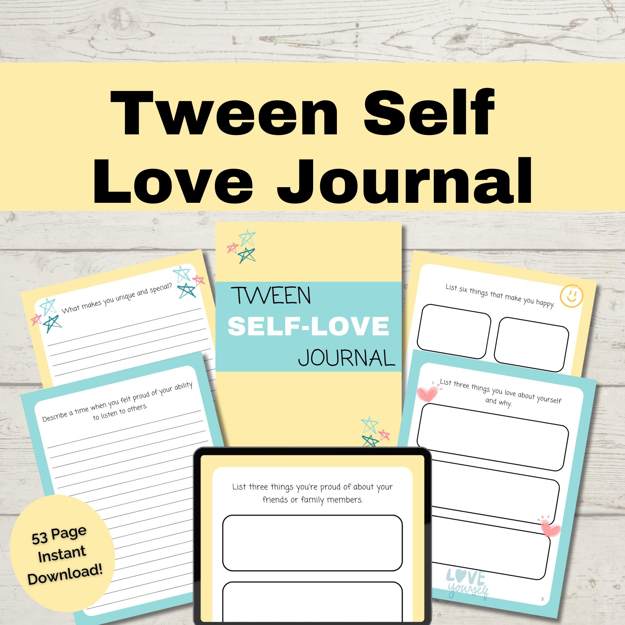 Tween Self Care Journal, Mental Health Journal for Tweens, Self Esteem ...