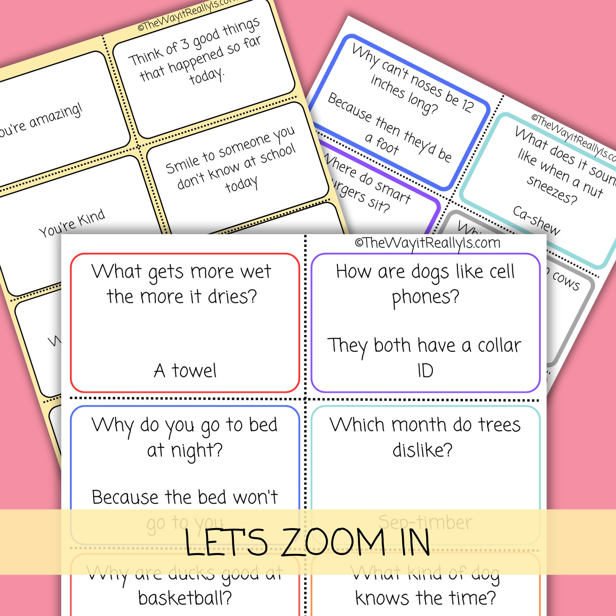 Printable Lunchbox Notes Jokes for Kids, Back to School, Encouragement ...