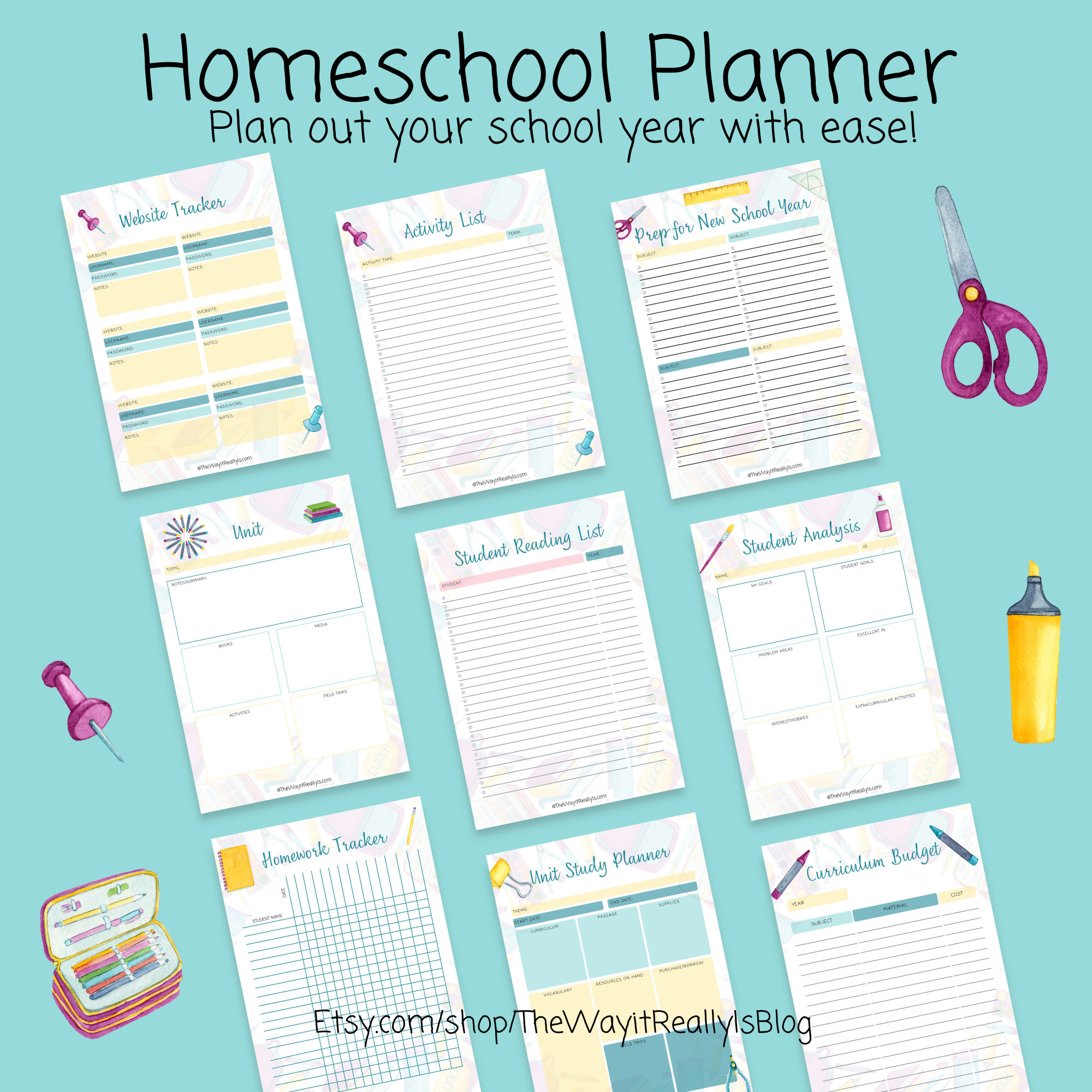 Ultimate Homeschool Planner, Homeschool Digital Planner, Homeschool ...