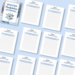 Winter Journal, Winter Guided Journal, 100+ Pages, Winter Manifestation ...