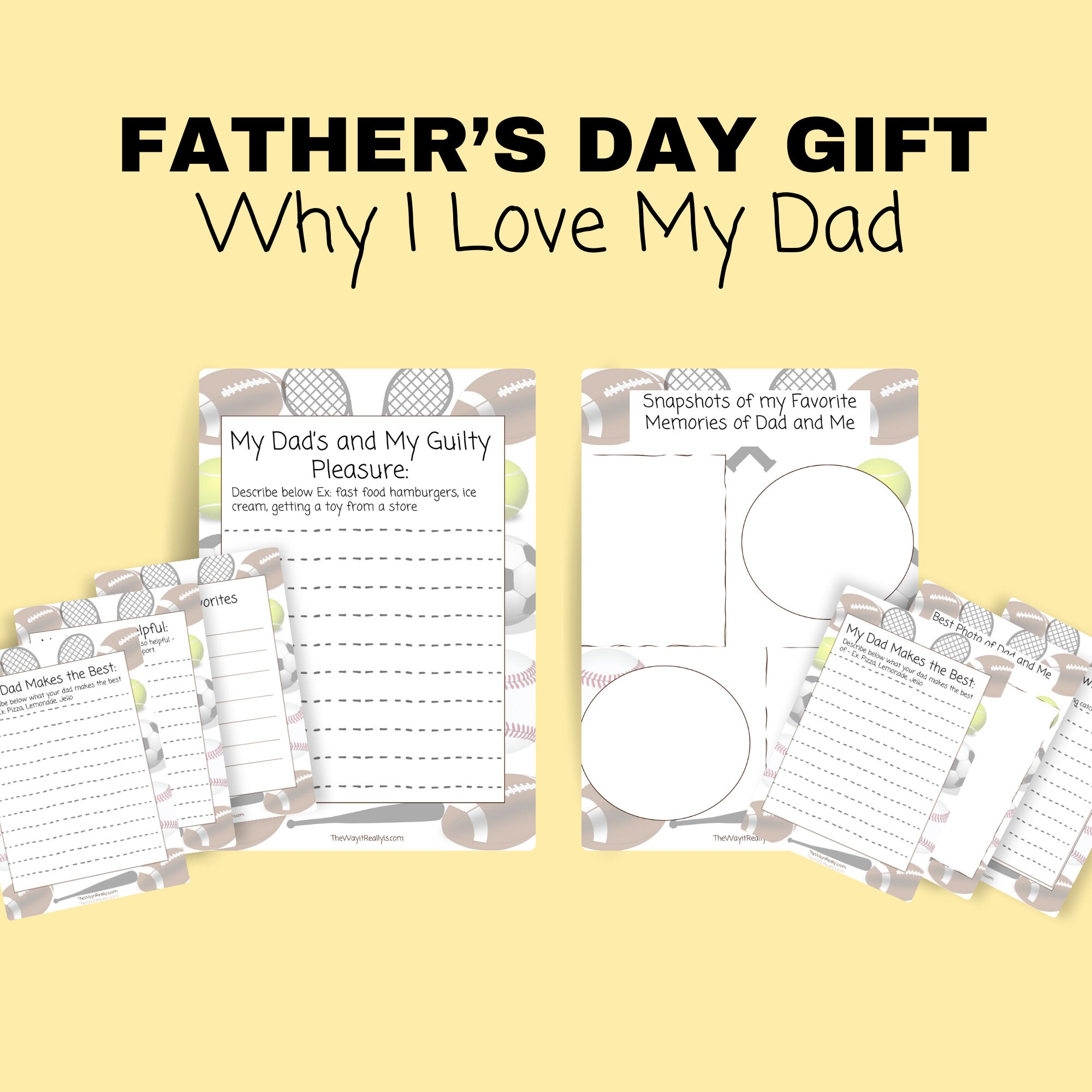 Father's Day Gift, Father's Day Gift From Kids, Father's Day Gift Why I ...