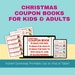 Christmas Coupon Books for Kids and Adults, Christmas Coupons Kids to ...
