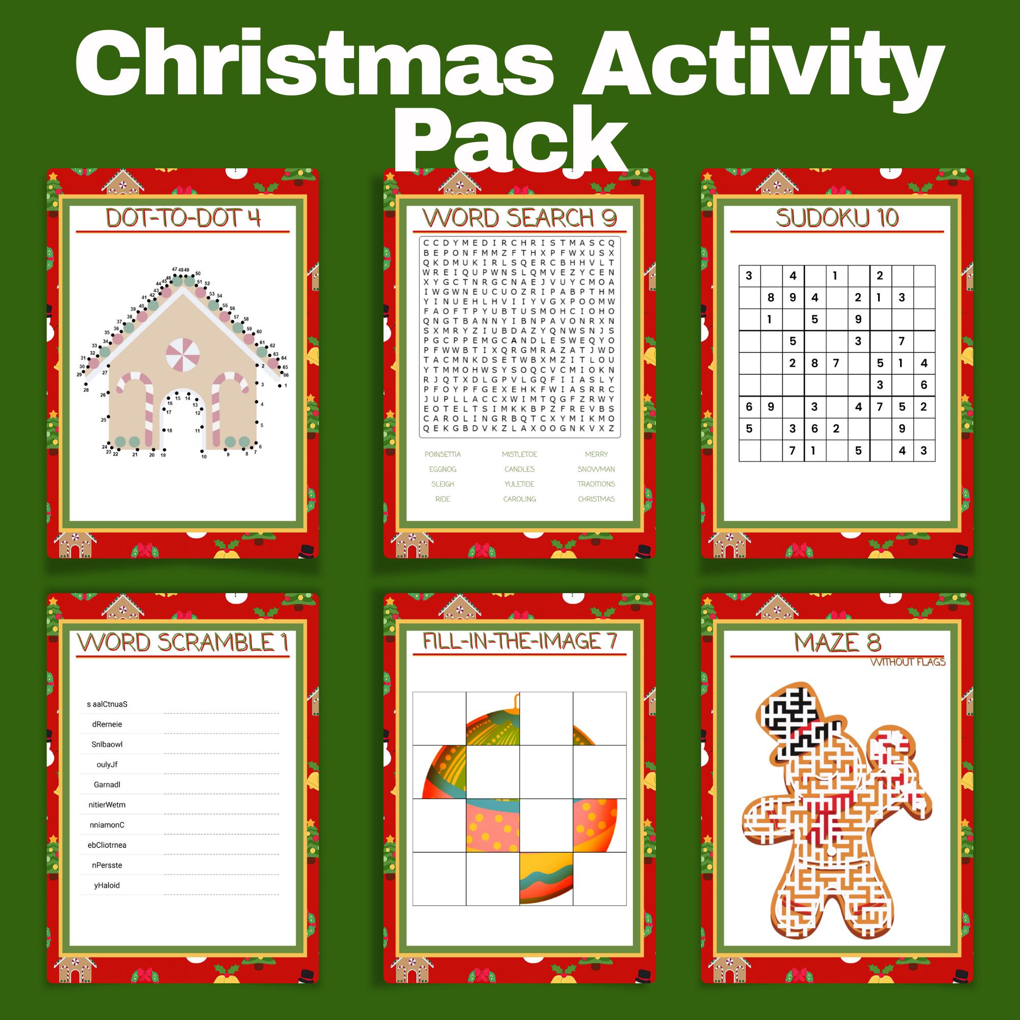 Christmas Activities for Kids Printable, Christmas Printable, Christmas ...