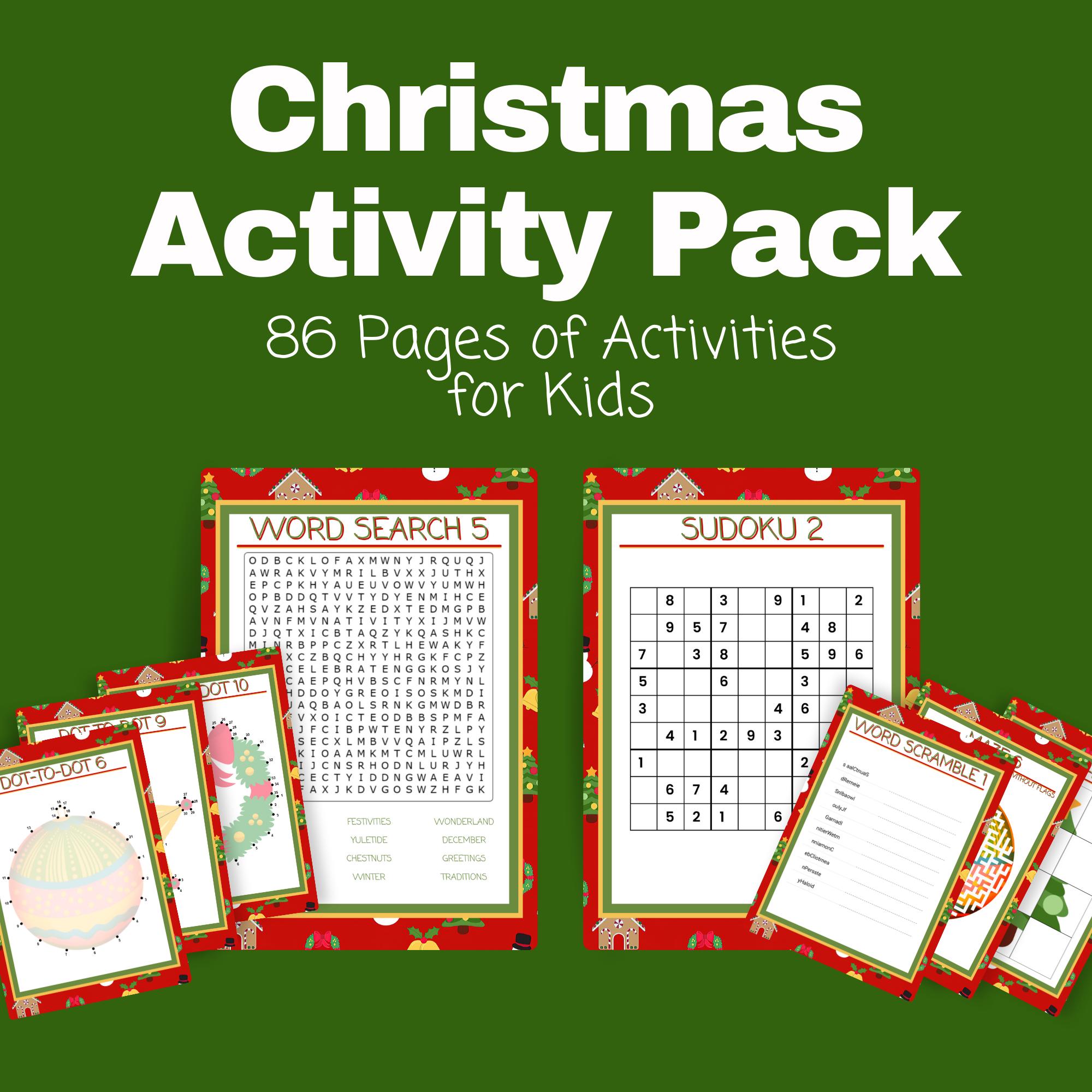 Christmas Activities for Kids Printable, Christmas Printable, Christmas ...