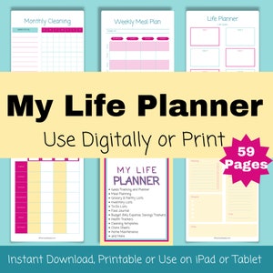 Ultimate Life Planner, Printable Life Planner, Digital Life Planner ...