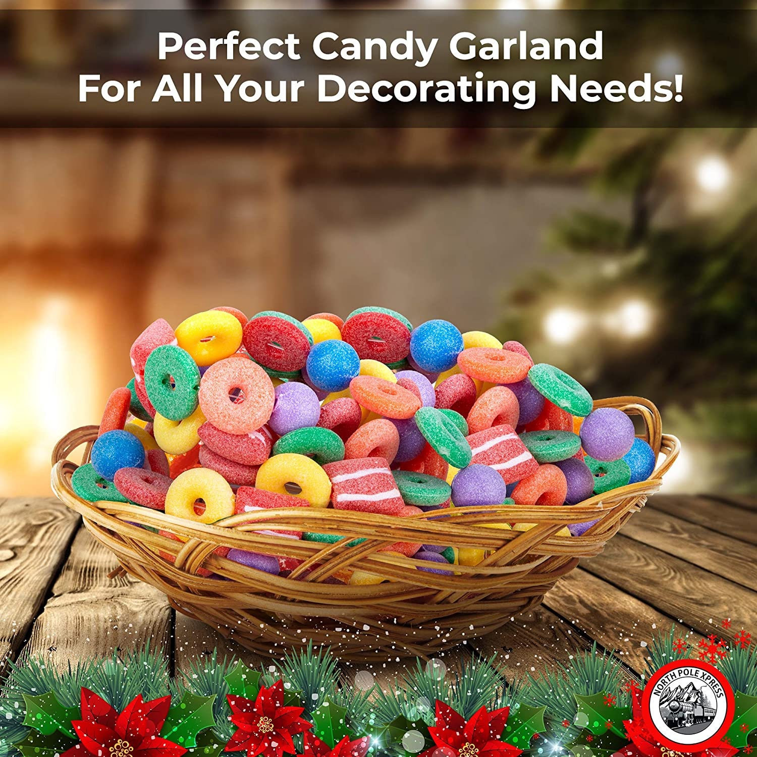 9 Foot Plastic Candy Life Saver Gumdrop Ball Christmas Garland - Etsy