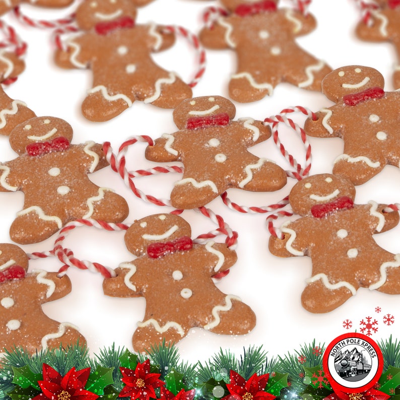 9 Foot Mini Gingerbread Man Christmas Garland - Etsy