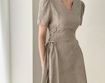 Solid Mid Calf Dress - Etsy