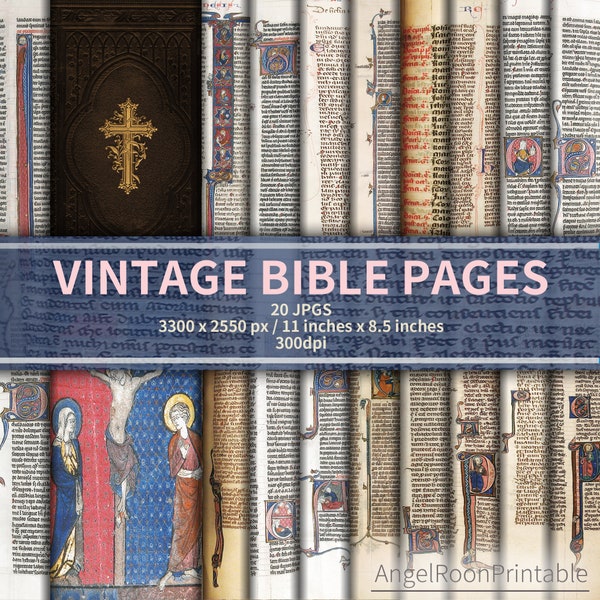 Christian Vintage Scrapbook Paper - Etsy