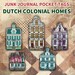 Dutch Colonial Homes Junk Journal Pocket Tags: Vintage Ephemera ...