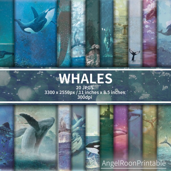 Whale Digital - Etsy