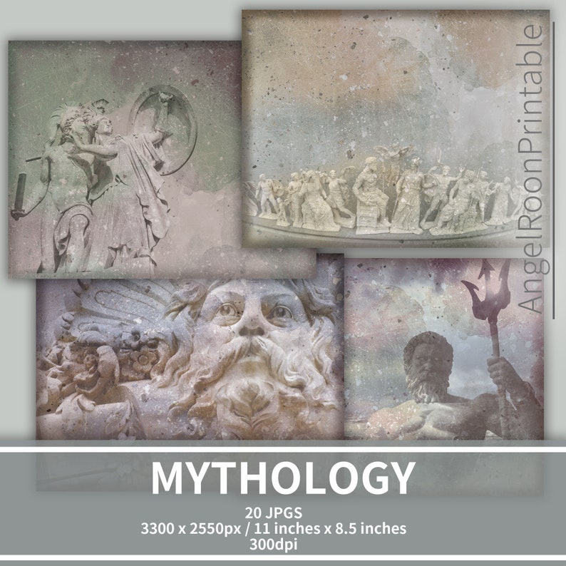 Ancient Greek Myth Junk Journal Paper Pack Mythology Greece - Etsy