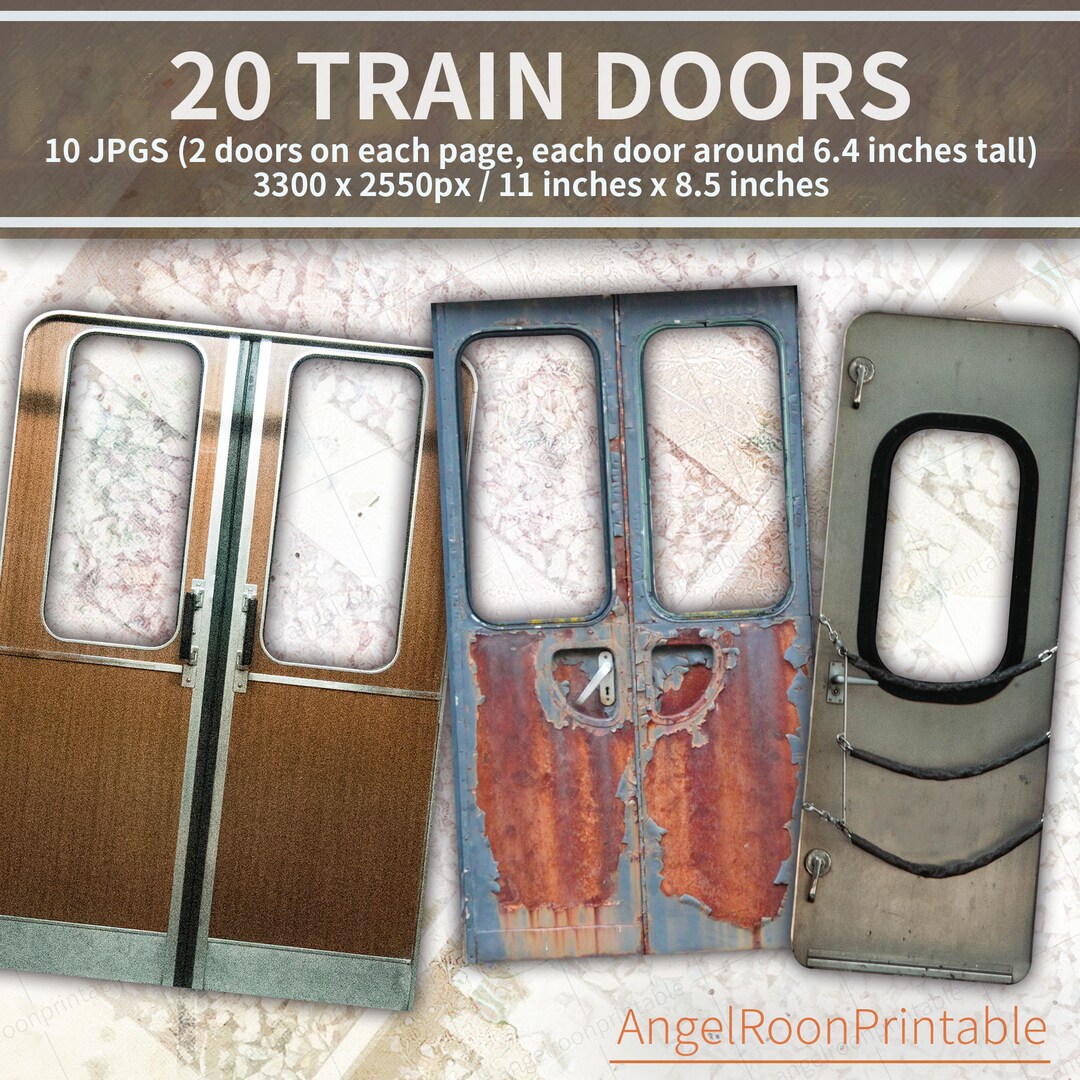 20 Train Doors, Junk Journal Doors, Clip Art, Clipart, Travel ...