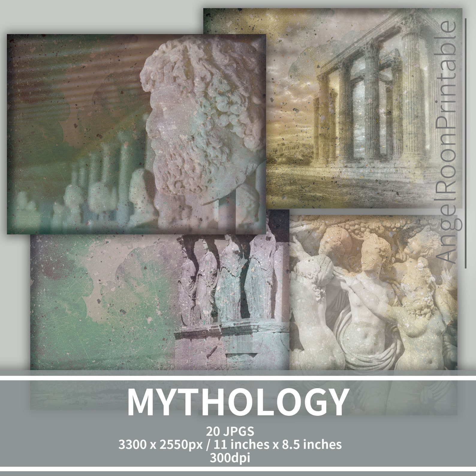 Ancient Greek Myth Junk Journal Paper Pack Mythology Greece - Etsy