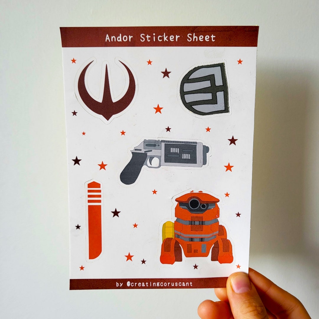 Galaxy Far Far Away Sticker Sheet / Kiss-cut / Journal Decor / Nerdy ...
