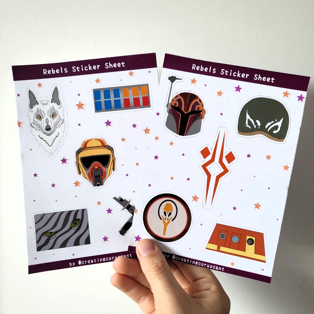 Galaxy Far Far Away Sticker Sheet / Kiss-cut / Journal Decor / Nerdy ...