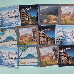 Red Dead Redemption Location Stamp Stickers / RDR2 Postcards / Vintage ...