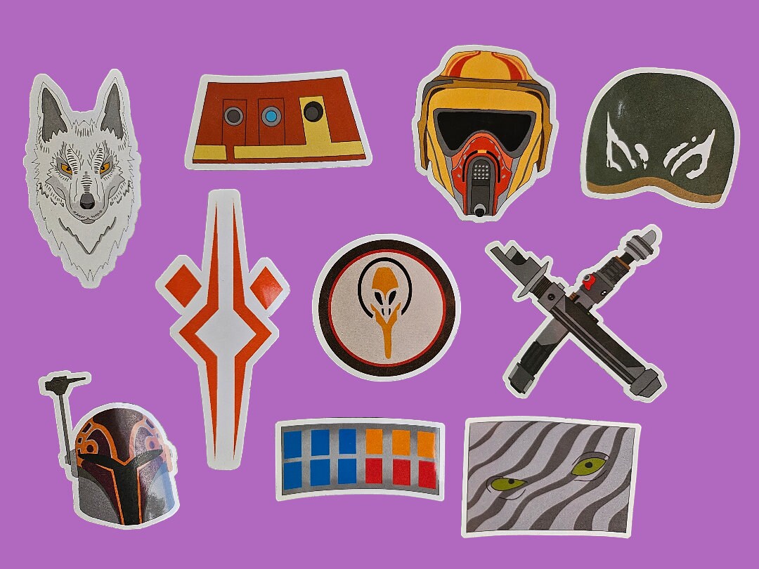 Galaxy Far Far Away Stickers / Die-cut / Journal Scrapbook Decor/ Nerdy ...