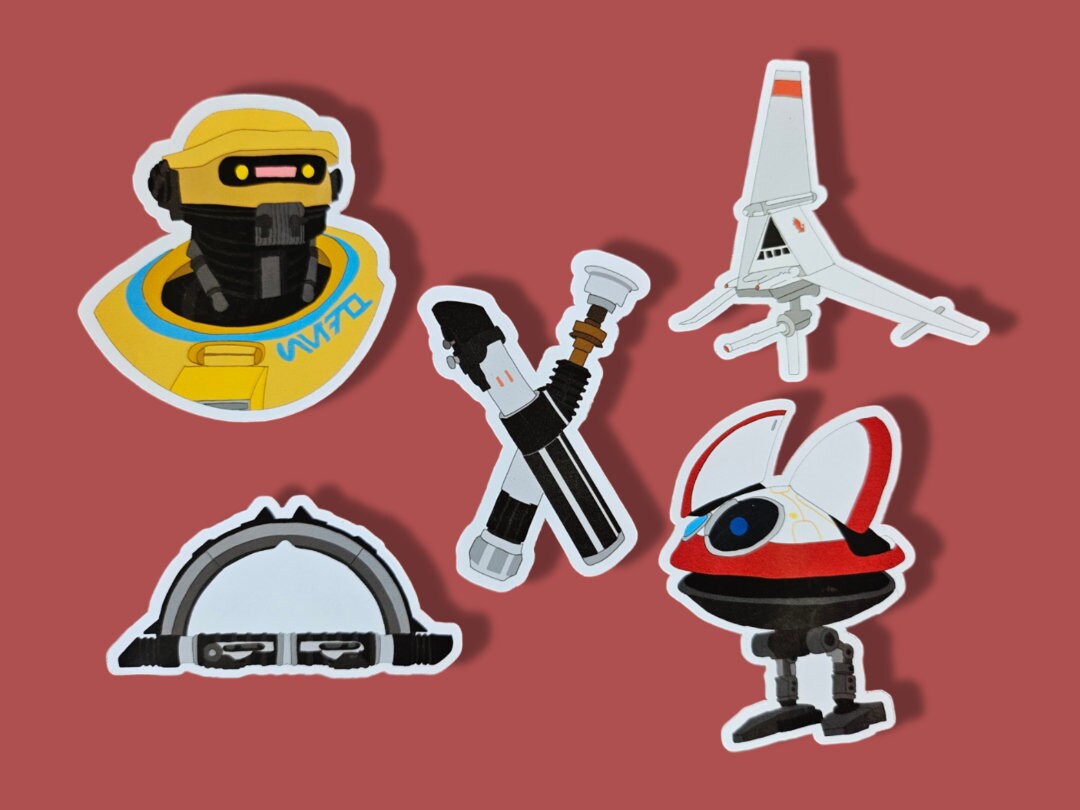 Galaxy Far Far Away Stickers / Die-cut / Journal Scrapbook Decor/ Nerdy ...