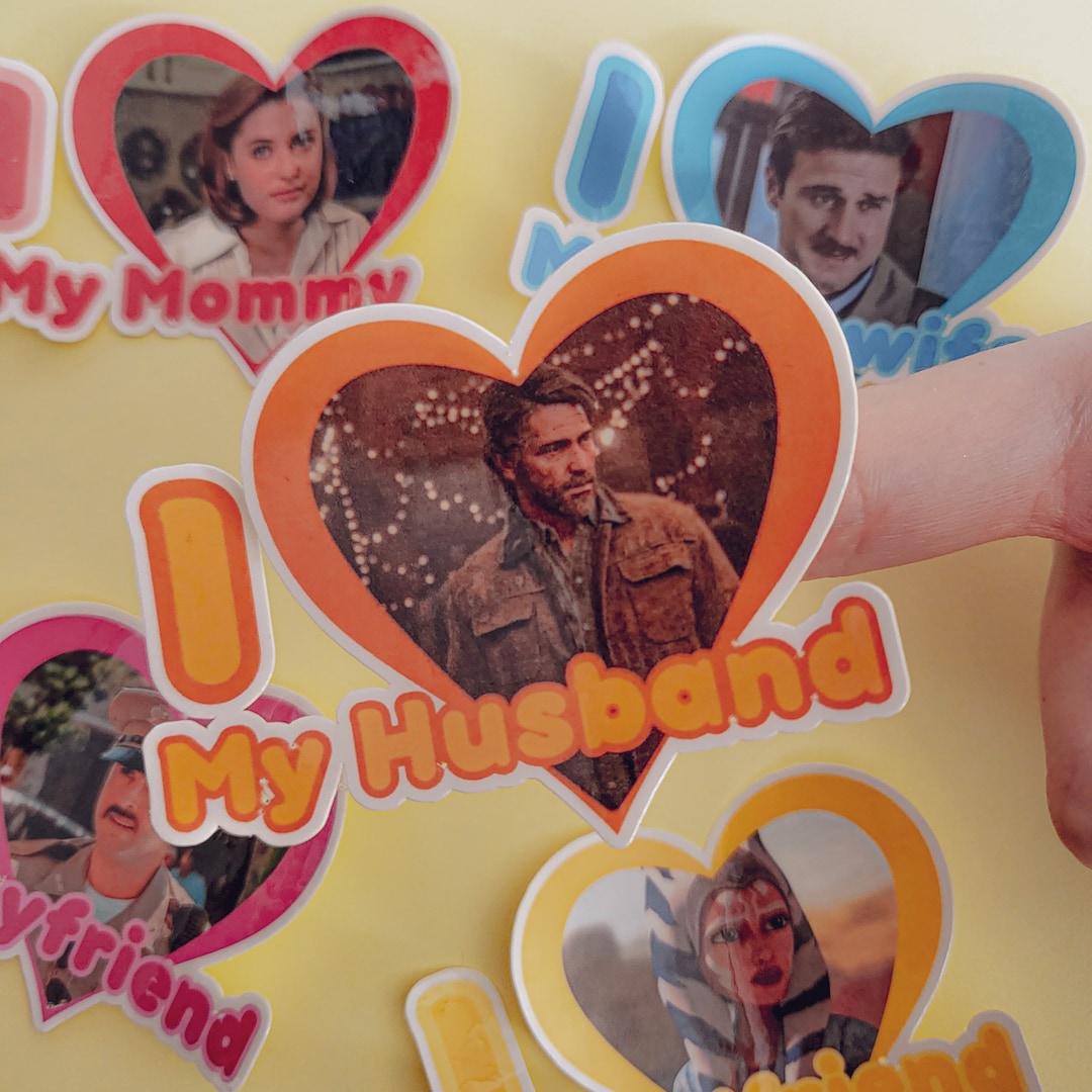 I Love My Sticker / I Love Fictional Characters Sticker / Colourful ...