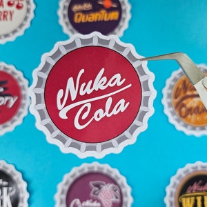 Fallout Nuka Bottle Cap Stickers | Video Game Decorations | Gaming ...