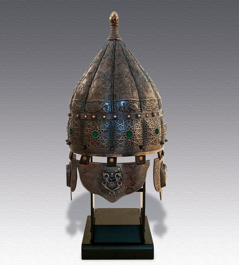 Seljuk Helmet REPLICA BRONZE Plated Museum Replica - Etsy
