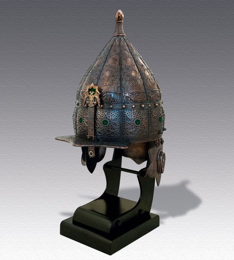 Seljuk Helmet REPLICA BRONZE Plated Museum Replica - Etsy