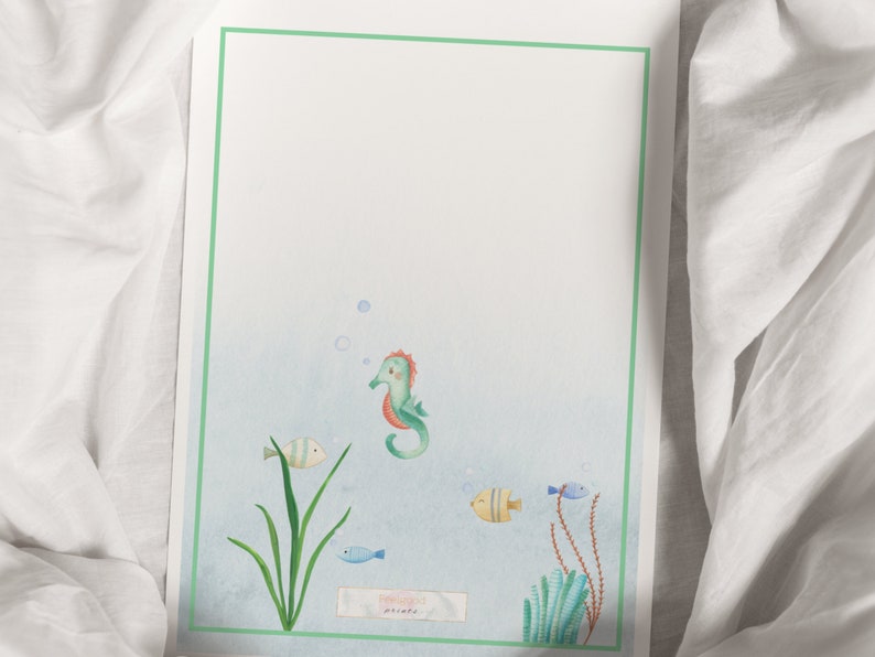 Sea Animal Birthday Card Printable, Boy and Gir Birthday Greeting Card ...