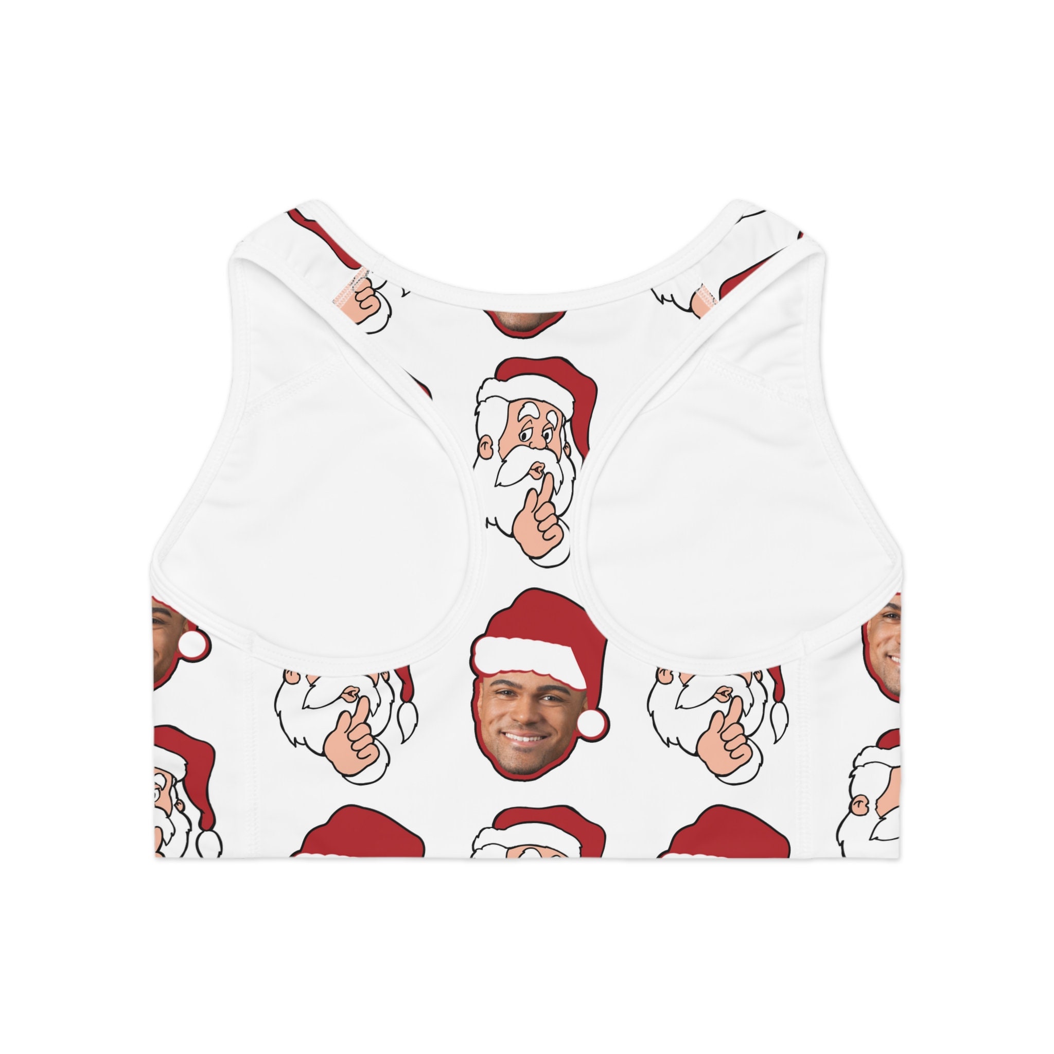 Boyfriend's Face Sports Bra, Husband's Face All-Over Print Sports Bra ...