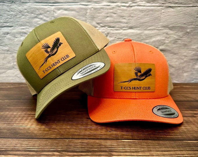 Pheasant Hat Custom, Bird Hunting Hat, Custom Kennel Trucker Hat ...