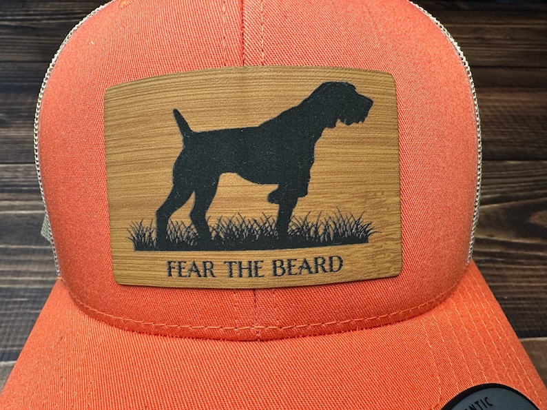 German Wirehaired Pointer Hat, Pointing Griffon, Personalized Bird Dog ...