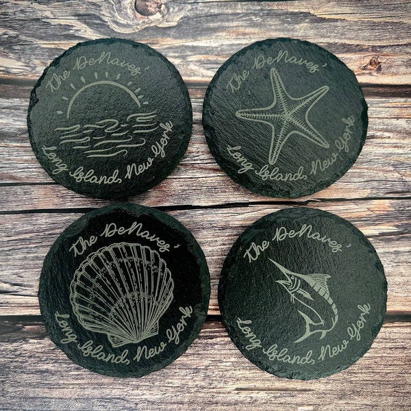 Sea Shell Coasters - Etsy