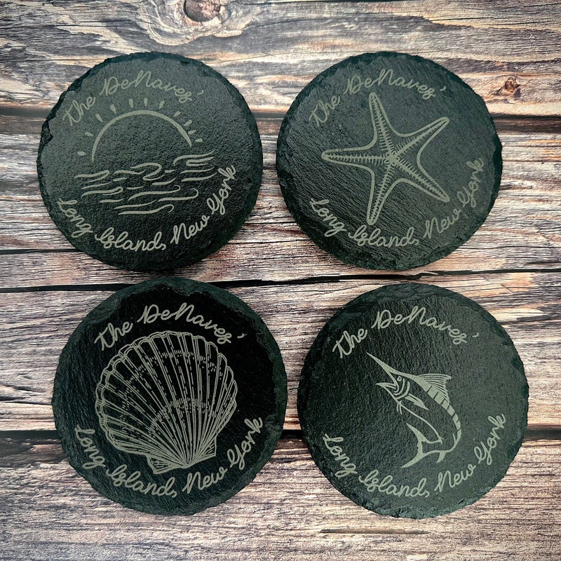 Beach Coasters - Etsy