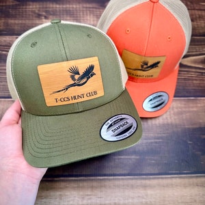 Pheasant Hat Custom, Bird Hunting Hat, Custom Kennel Trucker Hat, Pheasant Hunting Hat, Upland ...