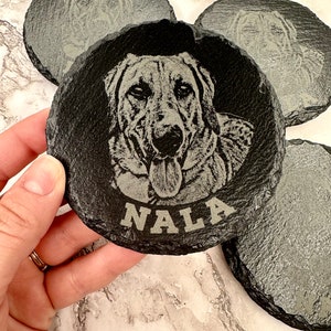 Custom Photo Coasters, Custom Pet Coasters, Slate Coasters, Pet ...