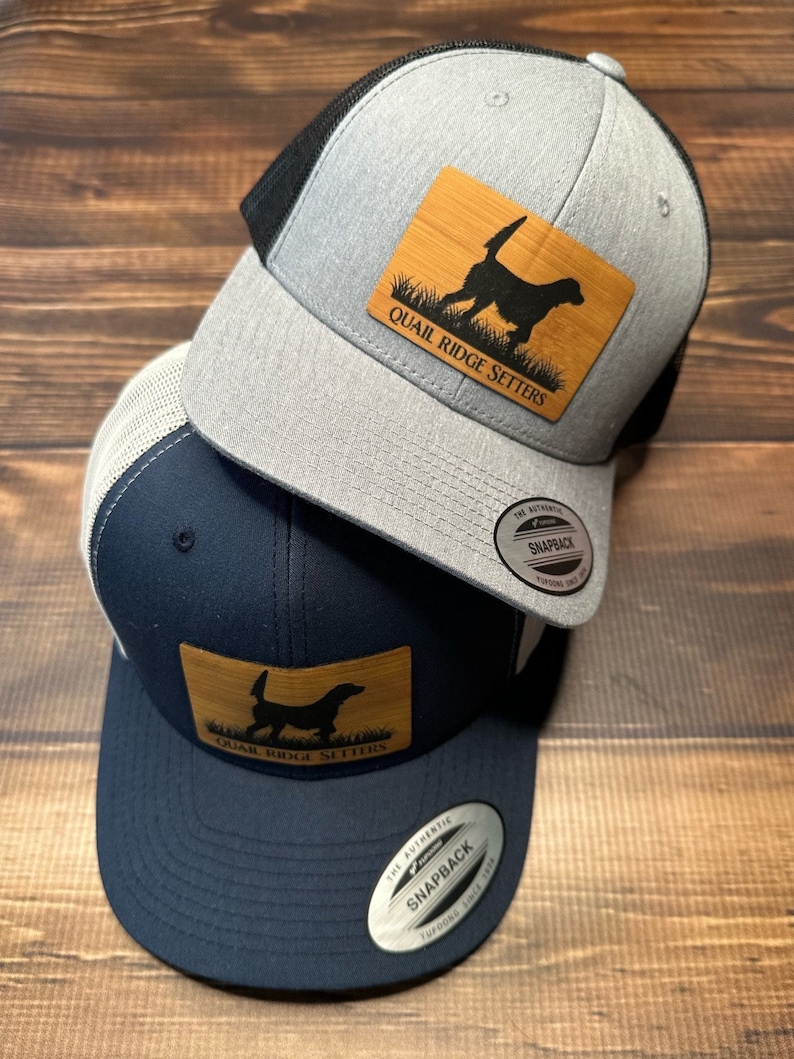 Setter Hat Personalized, Bird Dog Cap, Custom Kennel Trucker Hat ...