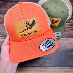 Pheasant Hat Custom, Bird Hunting Hat, Custom Kennel Trucker Hat ...