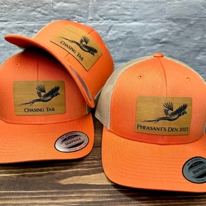 Pheasant Hat Custom, Bird Hunting Hat, Custom Kennel Trucker Hat ...