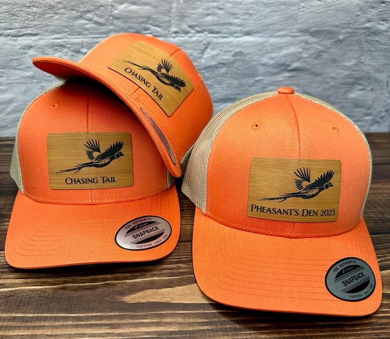 Pheasant Hat Custom, Bird Hunting Hat, Custom Kennel Trucker Hat ...