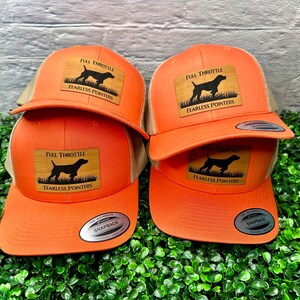 Pointer Hat Custom, Bird Dog Hat, Custom Kennel Trucker Hat, English ...