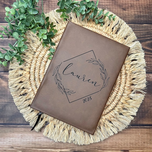 Monogram Journal - Etsy