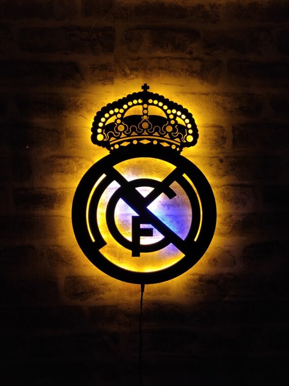 Real Madrid CF Real Madrid Led Sign Football Wall Decor - Etsy