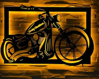 Harley Davidson Led Sign - Etsy