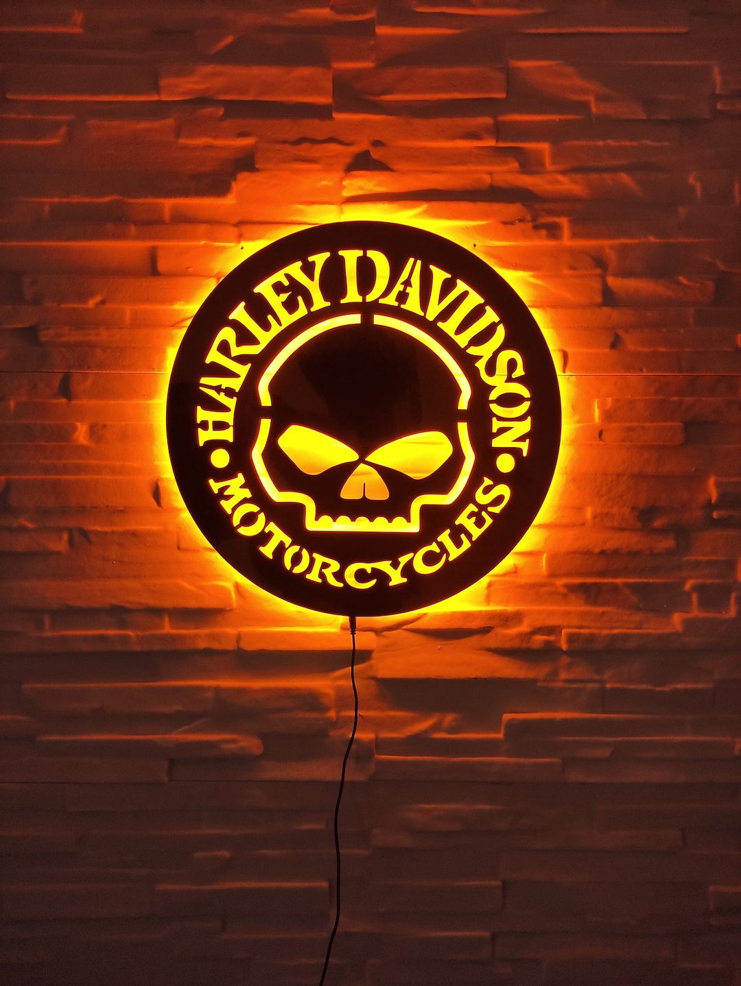 Harley Davidson Led Sign Motorcycle Neon Sign Motor Lover - Etsy