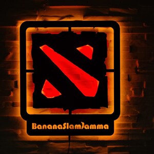 DOTA Logo Led Sign Lol Neon Sign Gamer Christmas Gamer Room - Etsy