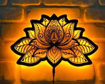 The Lotus Flower Metal Wall Art Spiritual Wall Art Metal - Etsy Canada