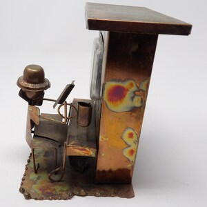 Brutalist Metal Saloon Bar Piano Player With Working Windup - Etsy
