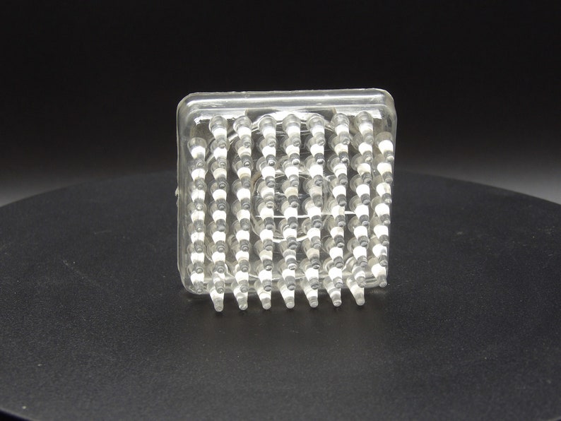 Vintage Square Clear Plastic Spikes Flower Frog 2 1/4" X 2 1/4" - Etsy
